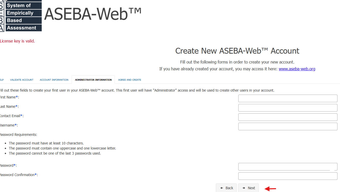 How to Set Up Your New ASEBA-Web Account - answers.aseba.org