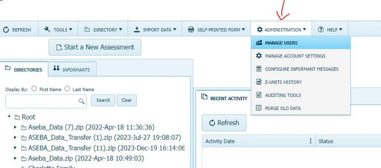 How do I create administrators and regular users? - answers.aseba.org
