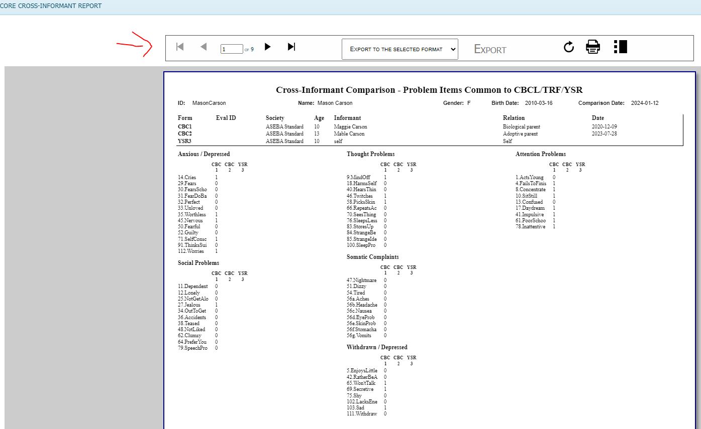 How do I run a cross-informant report? (PC and Web) - answers.aseba.org