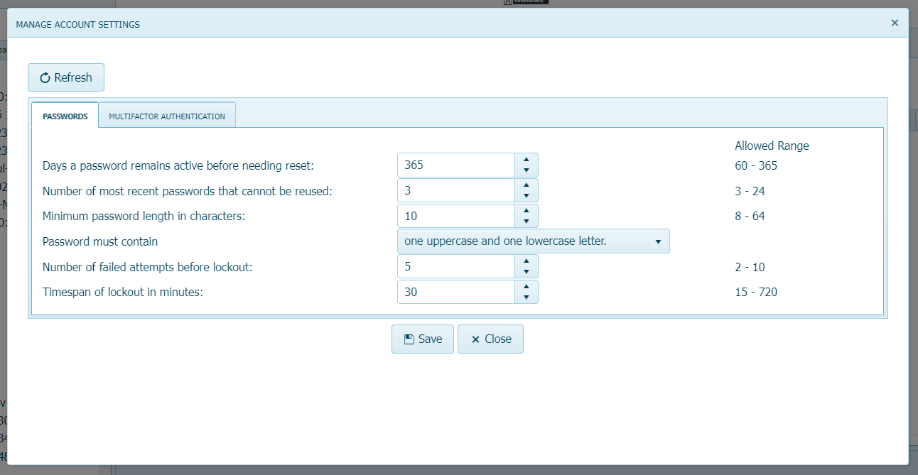 New in v4.4.1.0: Changes to Password Settings Allowed Ranges - answers.aseba.org