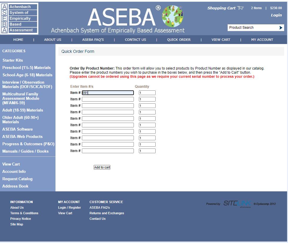 How to Order More E-units for Aseba-Web Account - answers.aseba.org