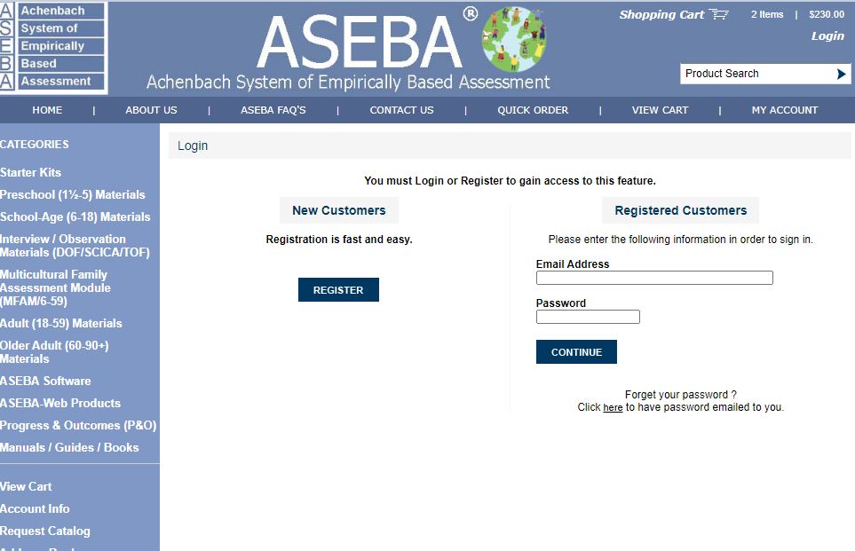 Is my username and password for the Aseba Store (store.aseba.org ...