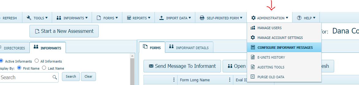 How to Configure a Send Message to Informant Template - answers.aseba.org