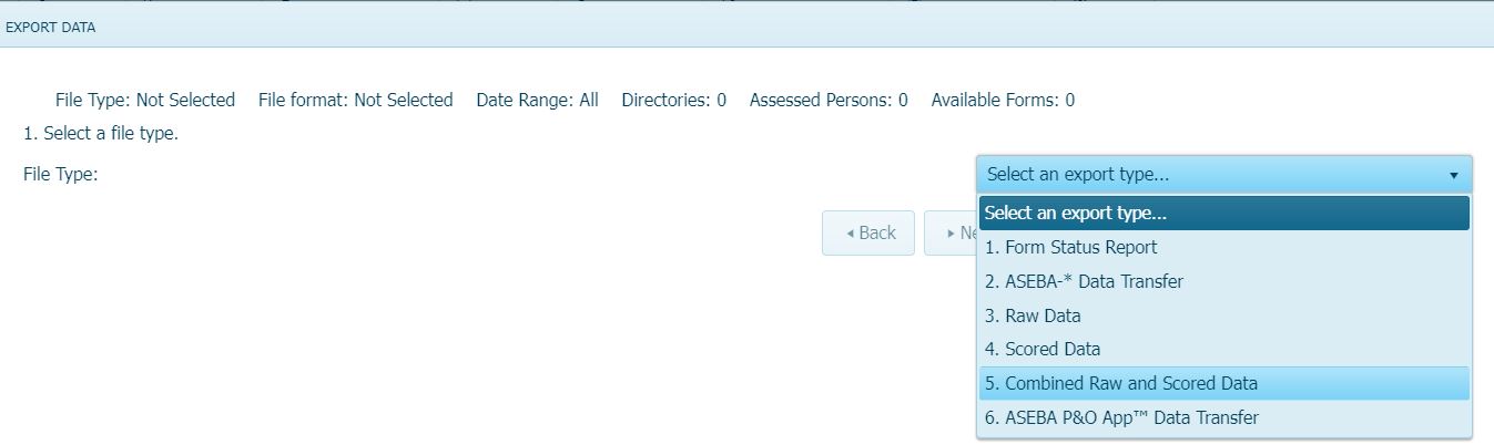 My ASEBA-Web account is expiring. How do I export my data? - answers.aseba.org