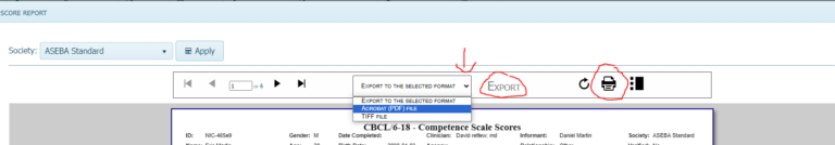 How do I score or view a report? - answers.aseba.org